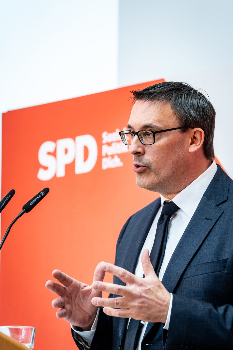 Der Landesparteitag der SPD Hessen in den Stadtwerken Frankfurt am Main ...